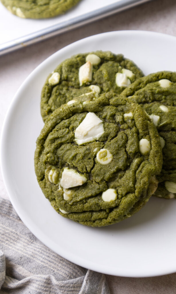 White Chocolate Matcha Cookies » Of Jen Sweets
