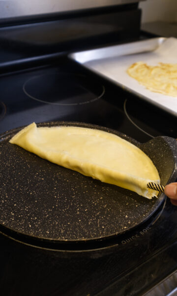 Mango Crepe Cake Recipe with A Mango Curd » Of Jen Sweets